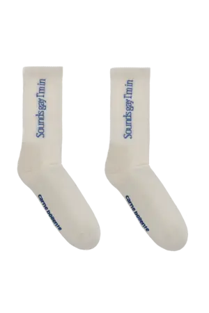 CARNE BOLLENTE Cotton Socks With Logo