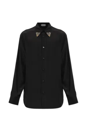Versace Silk Shirt With Appliqués