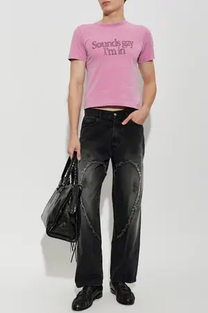 CARNE BOLLENTE T-shirt With Shimmering Sequins