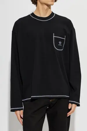 Versace Cotton Long-sleeve Top