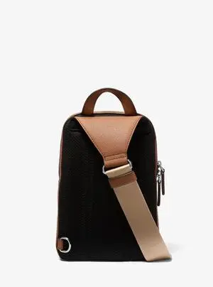 Michael Kors Hudson Medium Signature Logo Sling Bag - Brown