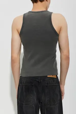 CARNE BOLLENTE Ribbed Top With Shimmering Sequins