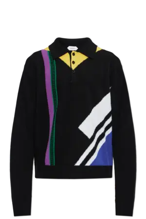 Versace Wool Long-sleeve Polo