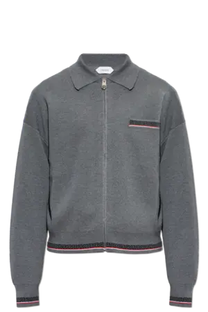 Versace Wool Cardigan With Pocket