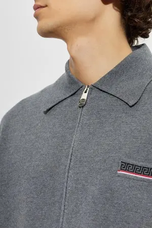 Versace Wool Cardigan With Pocket