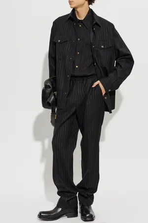 Versace Wool Shirt With Pockets