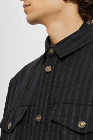 Versace Wool Shirt With Pockets