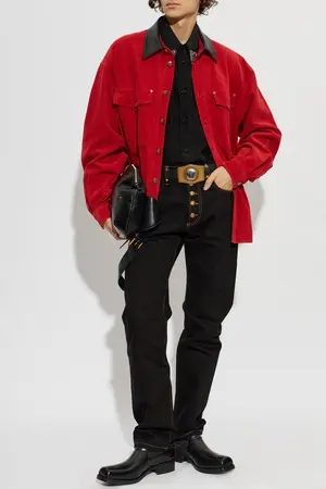 Versace Corduroy Shirt With Pockets