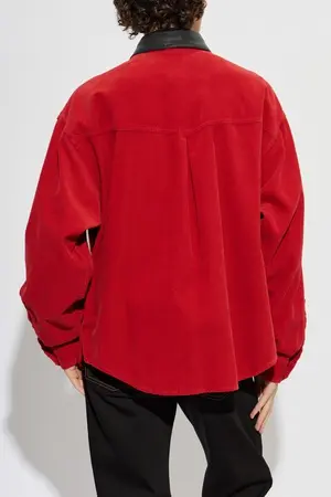 Versace Corduroy Shirt With Pockets