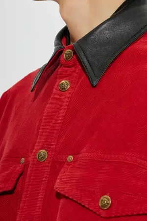 Versace Corduroy Shirt With Pockets
