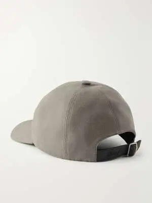 Brioni Logo-embroidered Cashmere-blend Baseball Cap