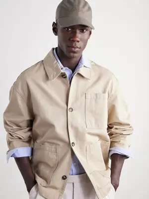 Brioni Logo-embroidered Baseball Cap - Neutrals