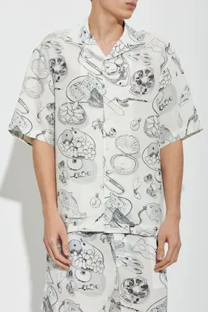 Jacquemus Patterned Short-sleeve Shirt - White