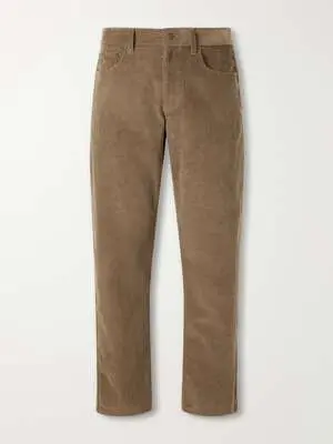 Burberry Danny Straight-leg Cotton-corduroy Trousers