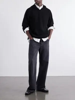 JAMES PERSE Cashmere Hoodie - Black