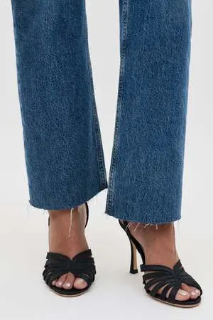 Rixo Mavi Satin Slingback Heels