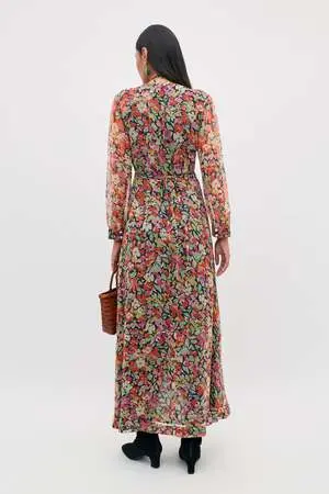 Rixo Avalyn Vintage Floral Maxi Dress