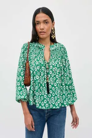Rixo Maevie Wishing Floral Regular - Green