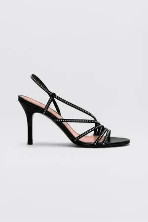 Rixo Gracey Heeled Sandals - Black