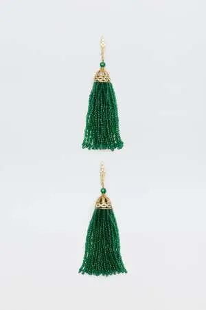 Rixo Alea Regular Earrings - Green
