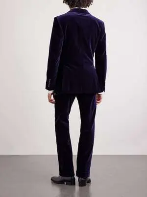 TOM FORD Atticus Slim-fit Cotton-blend Velvet Blazer