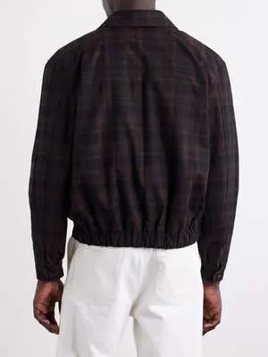 JEANERICA Jean Checked Cotton And Wool-blend Jacket