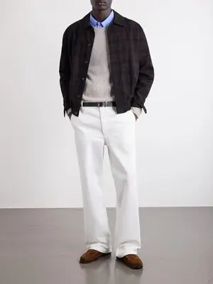 JEANERICA Checked Cotton And Wool-blend Jacket
