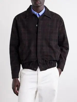 JEANERICA Checked Cotton And Wool-blend Jacket