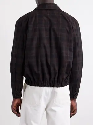 JEANERICA Checked Cotton And Wool-blend Jacket