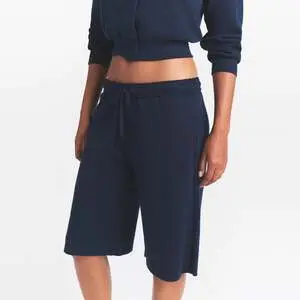 SKIMS Long Short | Blue | | Cotton Fleece