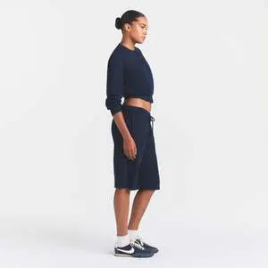 SKIMS Long Short | Blue | | Cotton Fleece