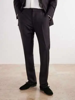 TOM FORD Scott Bow-detailed Velvet Loafers