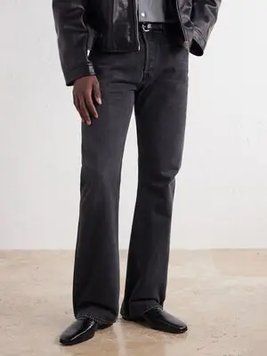 TOTEME Soft Croc-effect Leather Loafers