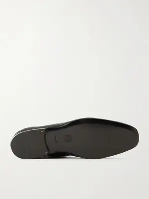 TOTEME Soft Croc-effect Leather Loafers
