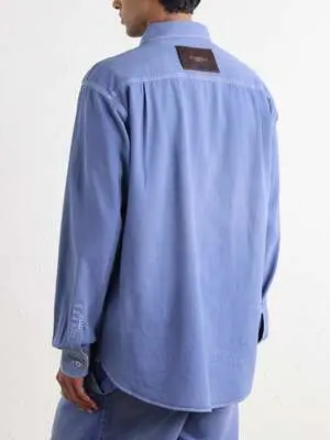 JW Anderson Logo-embroidered Cotton-twill Shirt