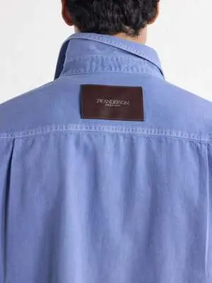 JW Anderson Logo-embroidered Cotton-twill Shirt