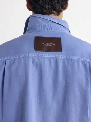 JW Anderson Logo-embroidered Cotton-twill Shirt