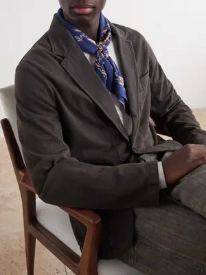 Ralph Lauren Herringbone Cotton Blazer