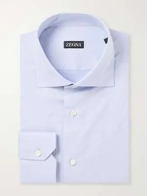Zegna Cotton-blend Twill Shirt