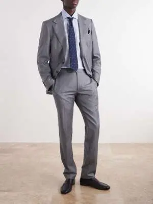 Zegna Cotton-blend Twill Shirt