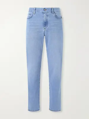 Zegna Roccia Slim-fit Straight-leg Jeans - Blue