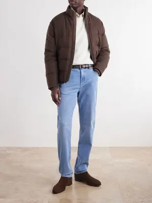 Zegna Roccia Slim-fit Straight-leg Jeans - Blue