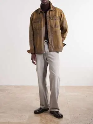 Ralph Lauren Distressed Leather Jacket