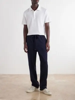 Brioni Cotton-piqué Polo Shirt - White