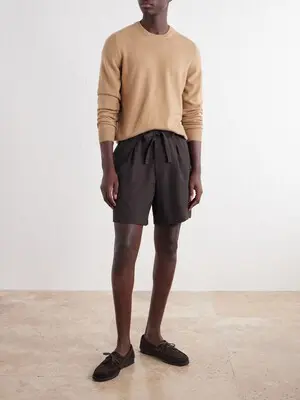 Fedeli 100% Cashmere Crew Neck Sweater - Neutrals
