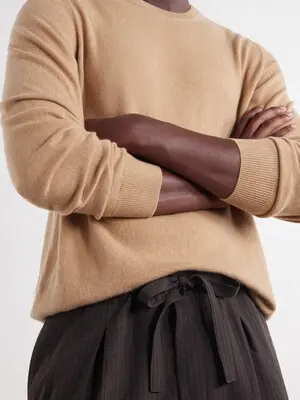 Fedeli 100% Cashmere Crew Neck Sweater - Neutrals