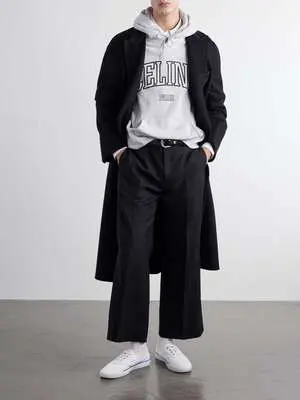 Celine Logo-print Cotton-jersey Hoodie