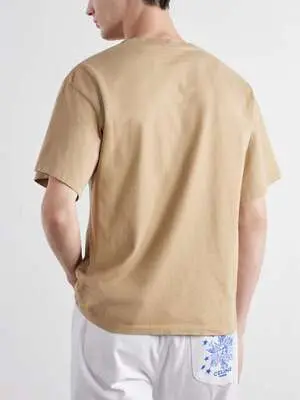 Celine Logo-print Cotton-jersey T-shirt