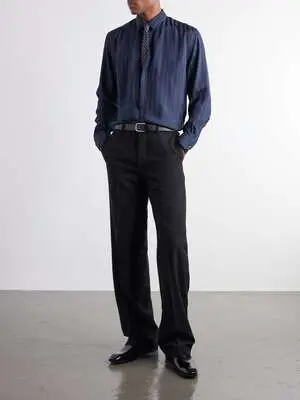 Saint Laurent Striped Jacquard Shirt