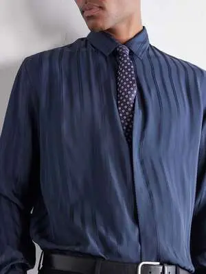 Saint Laurent Striped Jacquard Shirt